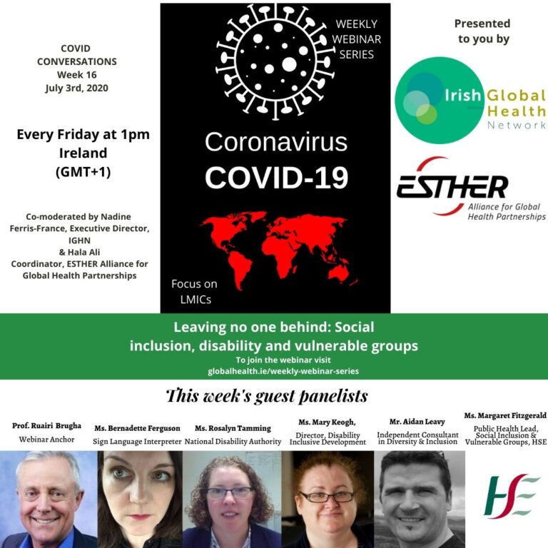 Conversations on COVID-19 16th Webinar: Leaving no one behind: Social ...